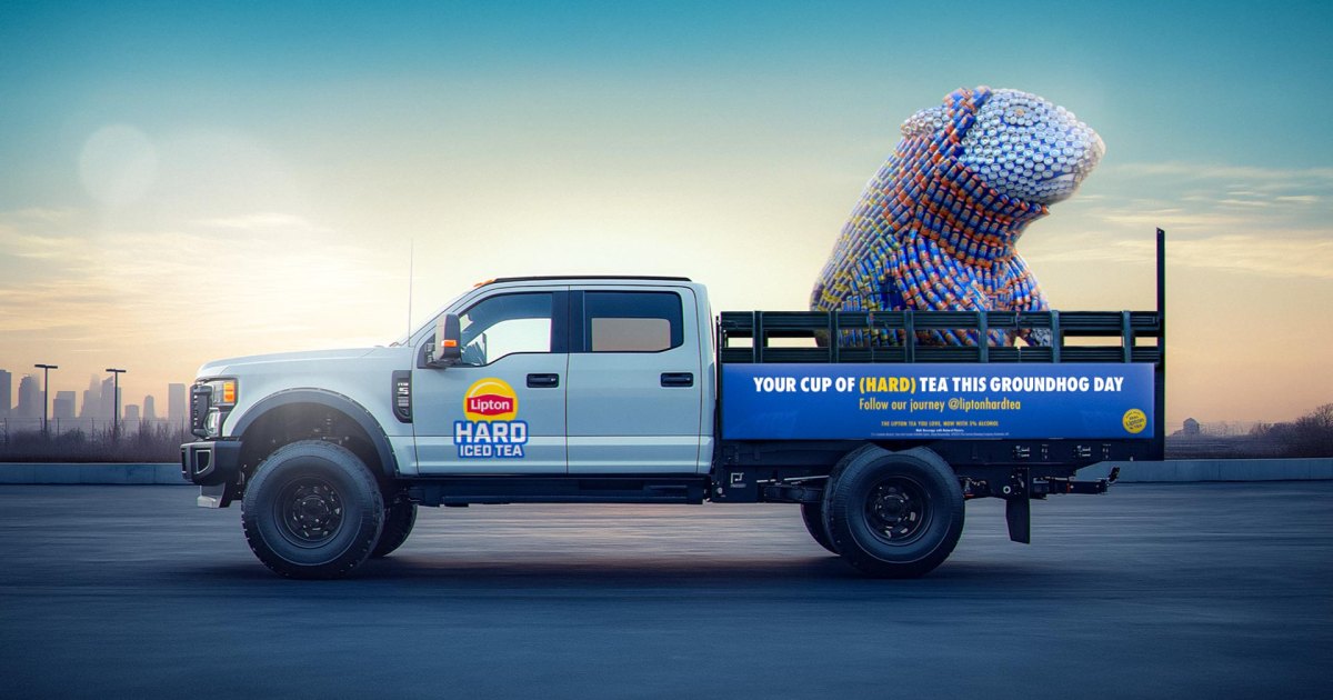 Lipton Unveils Giant 'Can Daddy' Groundhog Day Statue: A Refreshing ...