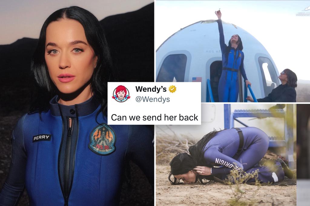 Wendy's Targets Katy Perry with a Bold Space-Themed Challenge Post Blue ...
